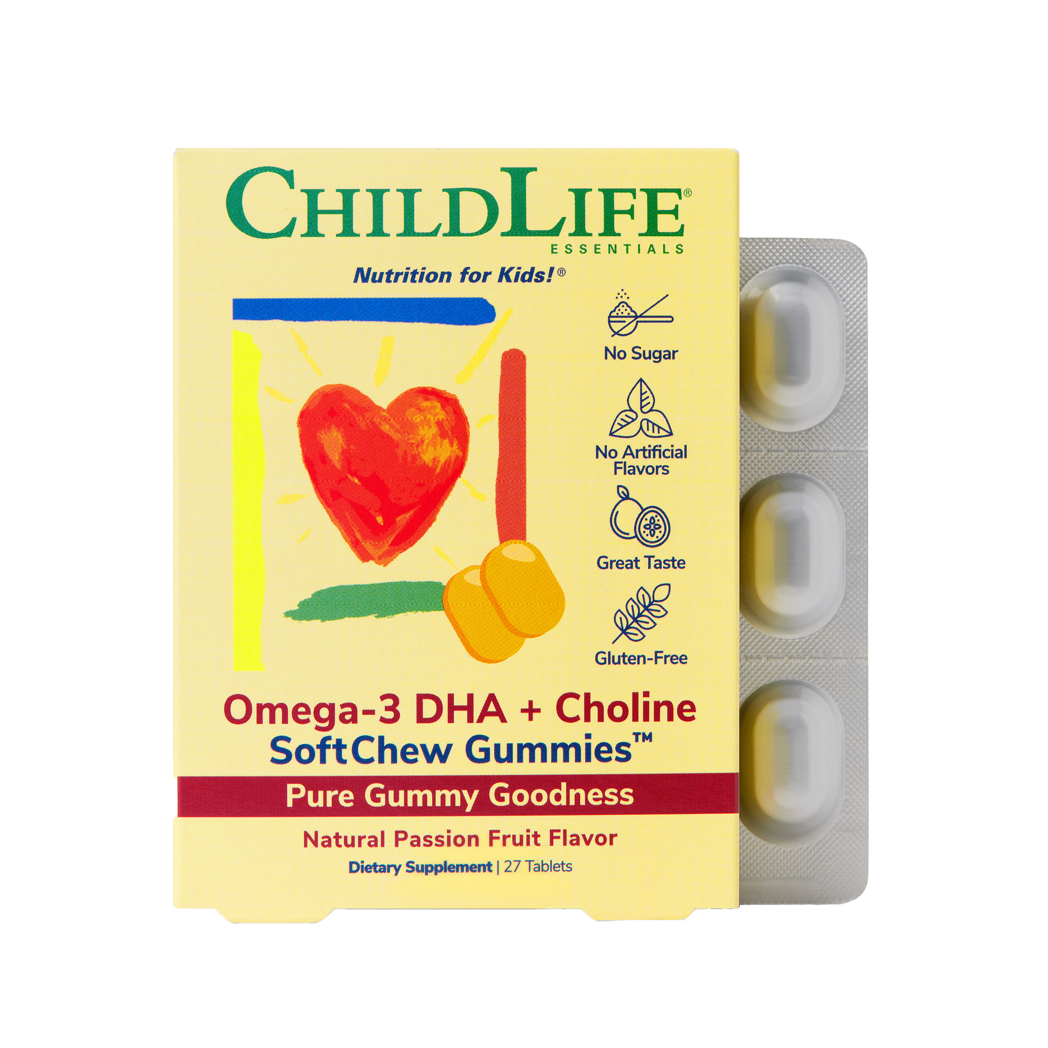 Childlife - Omega-3 DHA + Choline SoftChew Gummies®